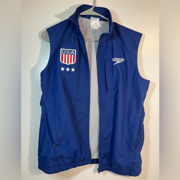 Speedo | Jackets & Coats | Vintage Team Usa Speedo Swimming Vest | Poshmark